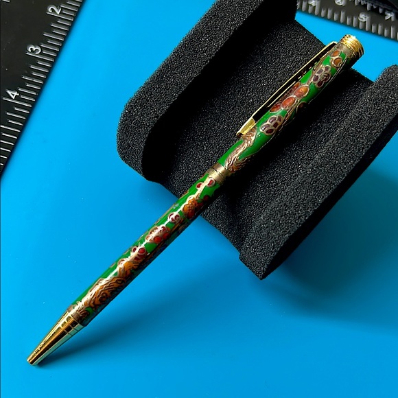 Vintage | Office | Vintage Cloisonn Ball Point Pen With Cherry Blossom ...